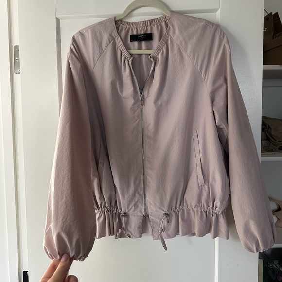 Zara | Jackets & Coats | Zara Bomber Jacket Light Lilac | Poshmark